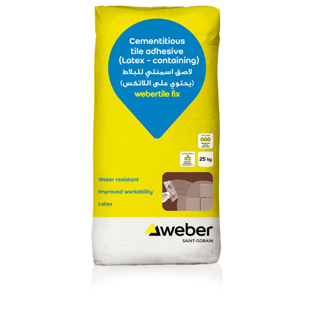 webertile fix : Cementitious tile adhesives > Tile fixing & tile ...