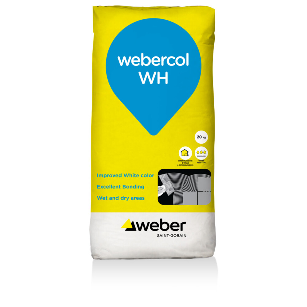 webercol WH : Cementitious tile adhesives > Tile fixing & tile grouting | Weber Middle East