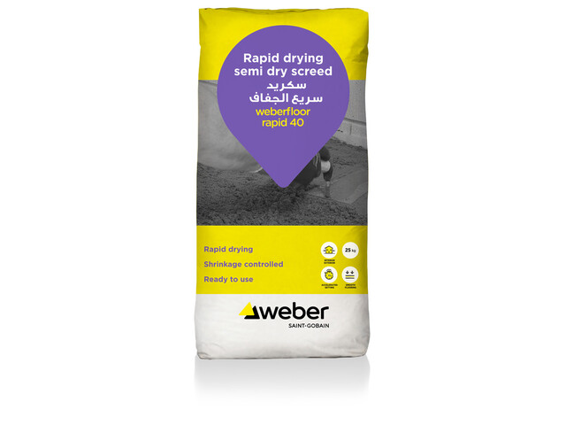 weberfloor rapid 40 : Self-levelling floor compounds and screeds ...
