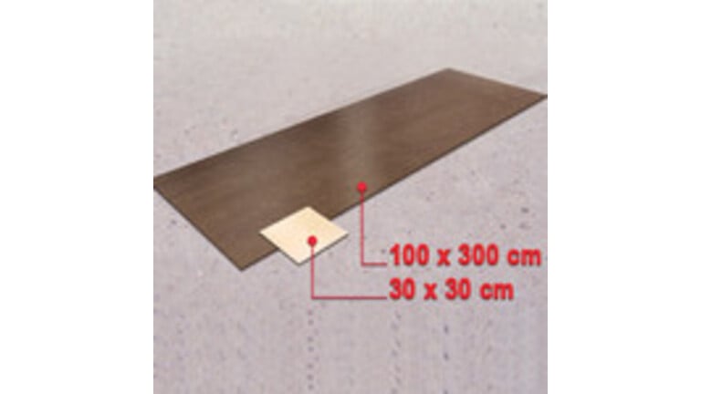 Tiling with thin tiles (3 to 5mm thickness)