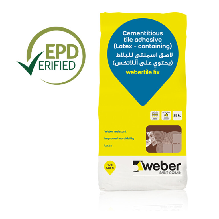 webertile fix : Cementitious Tile Adhesives > Tile Fixing | Weber ...
