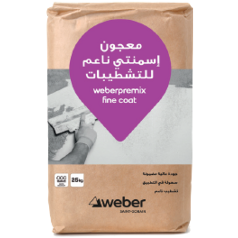 weberpremix fine coat : Plastering mortars | Weber Middle East